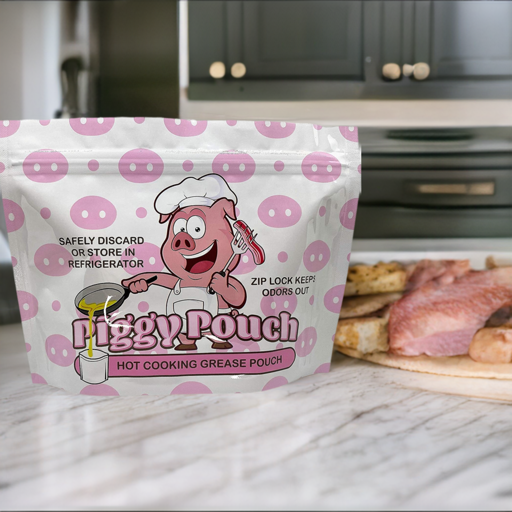 Piggy Pouch - Bacon Grease Container - 6 Pack 12 oz. Pouches – Fresh Line